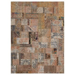 Handmade One-of-a-Kind Patchwork Wool Rug (Pakistan) - 8'7 x 11'8 - Bed ...