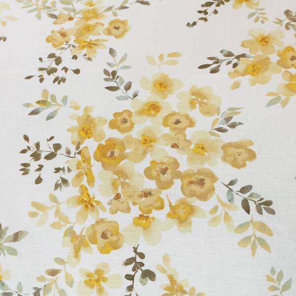Style quarters-Savanah Floral 7pc Comfoter Set -100% cotton-Yellow ...