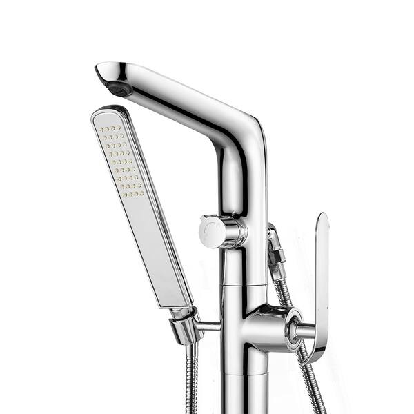 Nova Freestanding Floor-Mounted Handheld Bath Wand - Bed Bath & Beyond ...