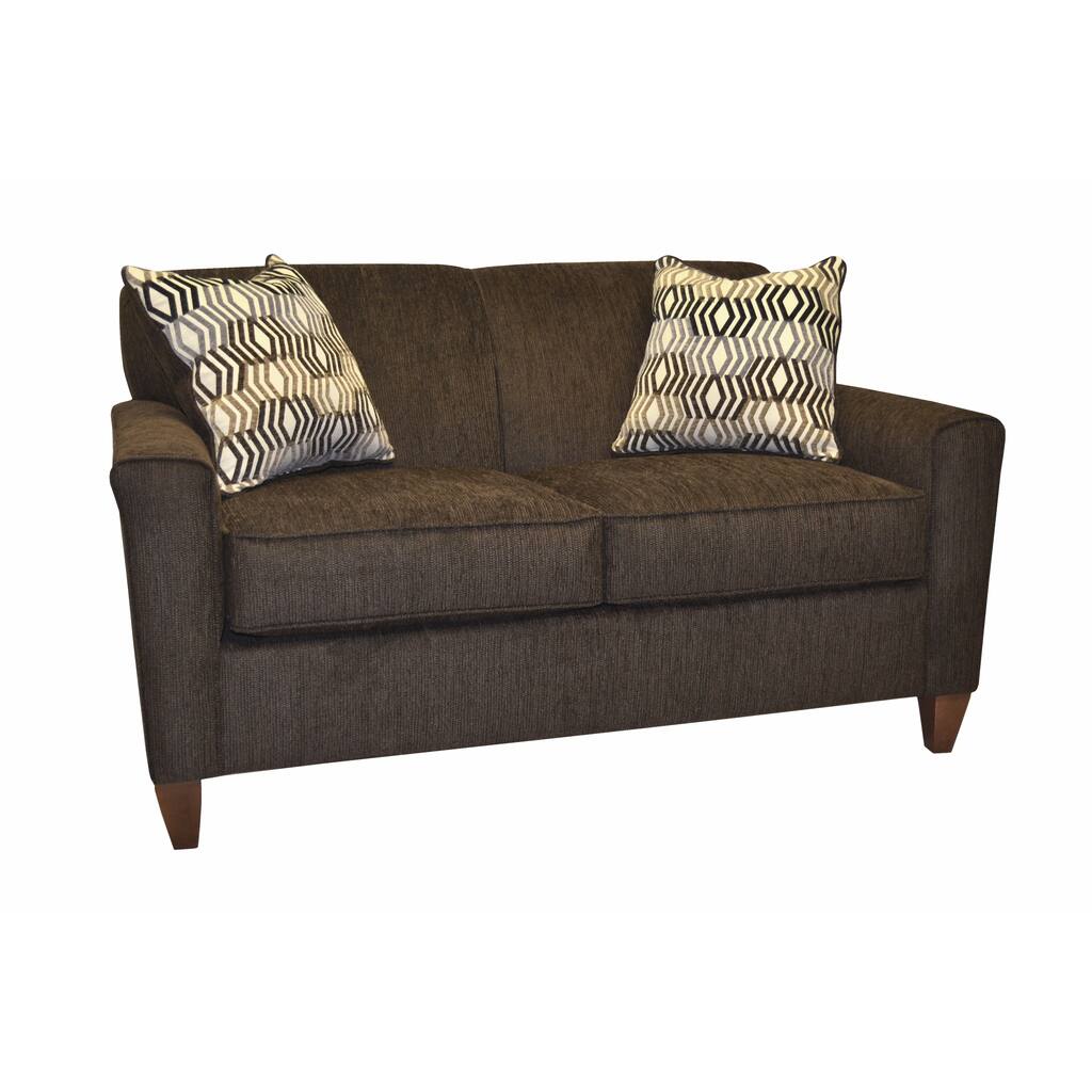 Reuben Chocolate Brown Loveseat - Overstock - 21881212