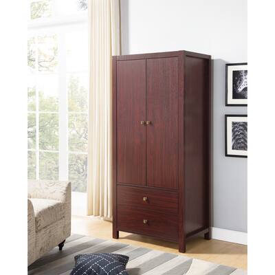 Copper Grove Kluane Magnet Closing Door Wardrobe With Inner Hanging ...