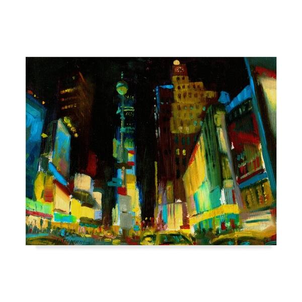 Hall Groat Ii 'Times Square Ii' Canvas Art - Multi-color - Bed Bath ...