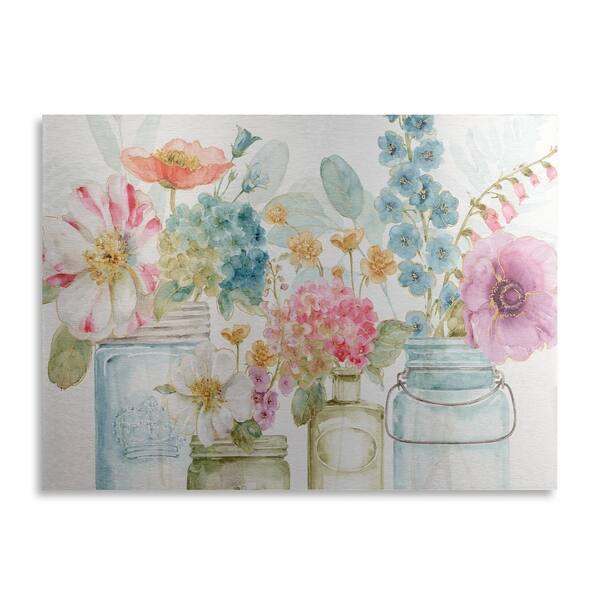 Lisa Audit 'Rainbow Seeds Flowers X' Floating Brushed Aluminum Art ...