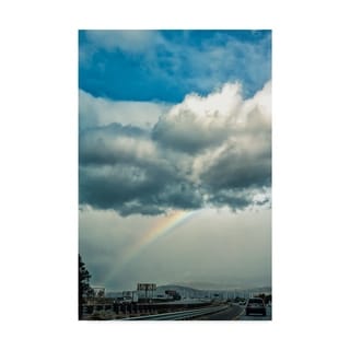 Janice Sullivan 'Rainbows In The Sky' Canvas Art - Multi-color - Bed ...