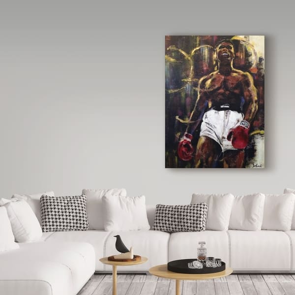 Porch & Den Gregg Degroat 'Muhammad Ali' Canvas Art - On Sale - Bed ...