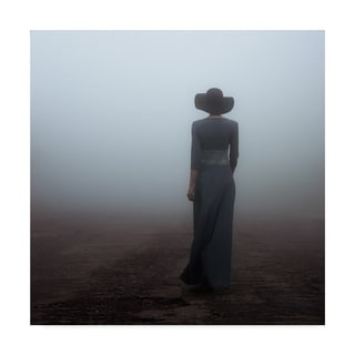 Mikhail Potapov 'Woman In Black Fog' Canvas Art - Multi-color - Bed ...