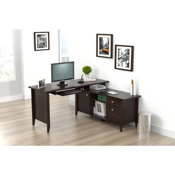 Inval L Shaped Computer Writing Desk - Bed Bath & Beyond - 21908672