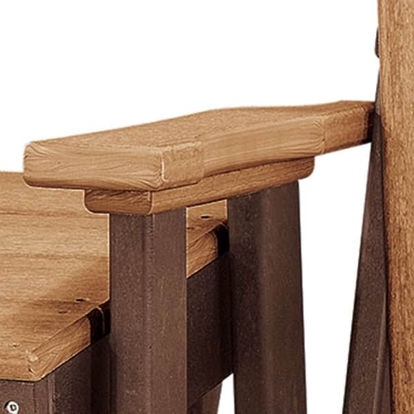 OS Home Model Cedar/Tudor Brown Double Glider with Center Table - Bed ...