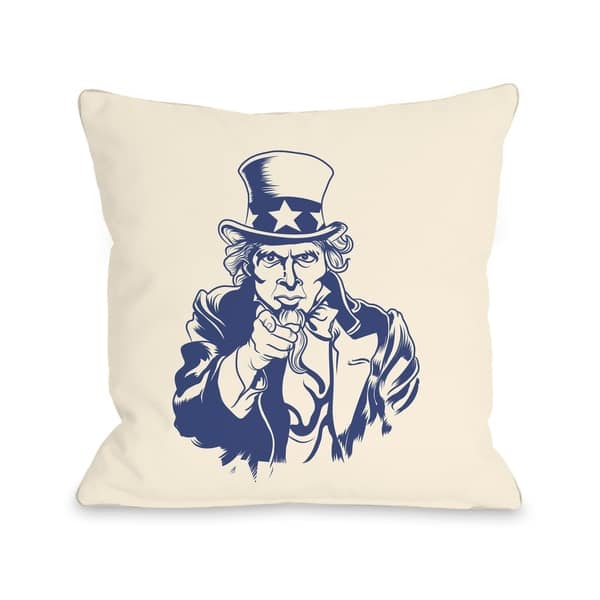 Uncle Sam - Navy Pillow by OBC - Bed Bath & Beyond - 21934227