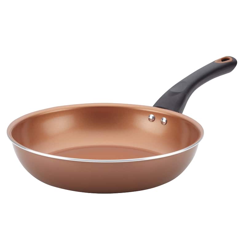 Farberware Glide Copper Ceramic Nonstick Skillet 10in - Overstock ...