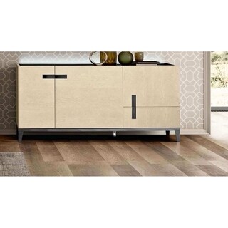 Luca Home Ivory Three Door Buffet - N/A - Bed Bath & Beyond - 21994302