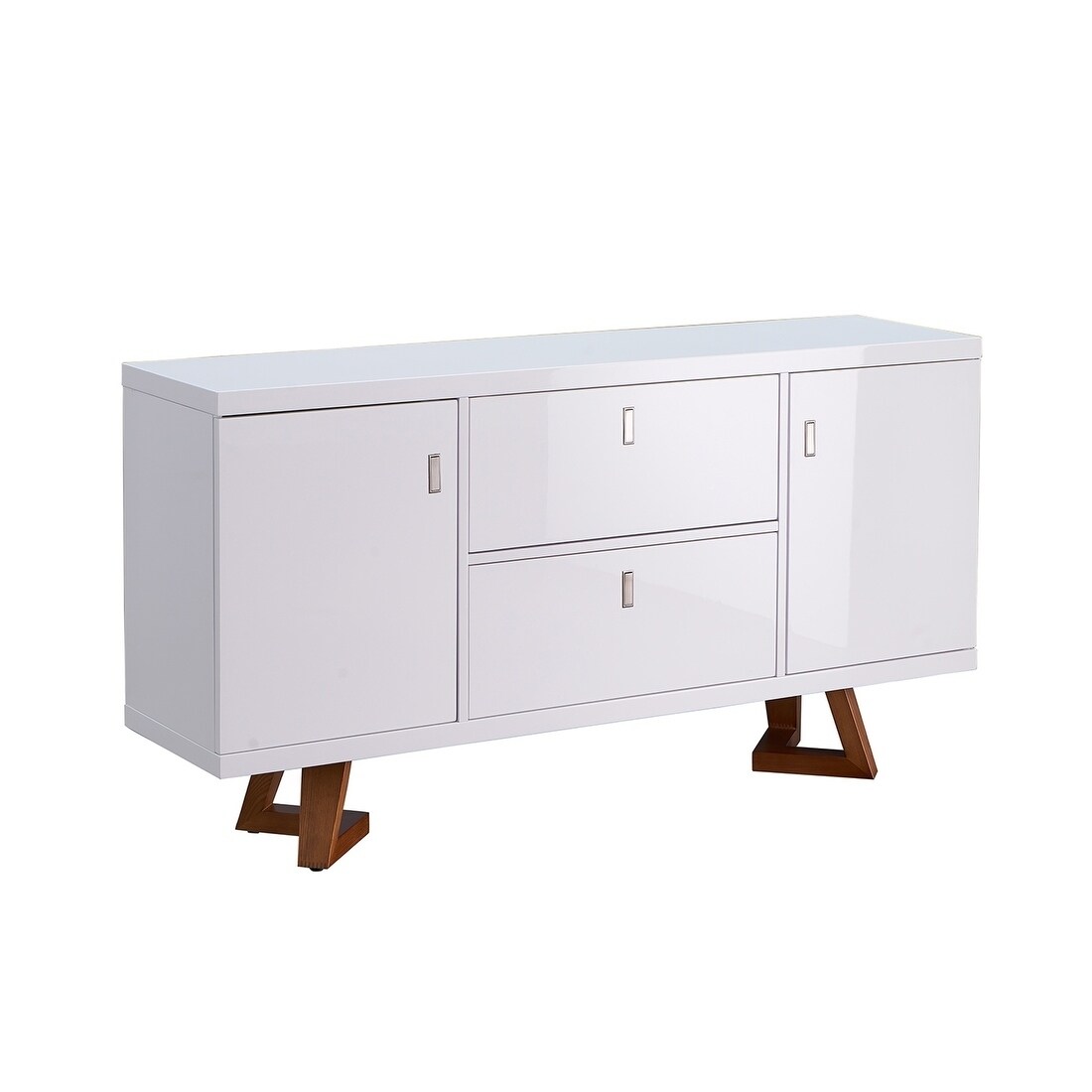 Luca Home Zaya White Buffet Bed Bath Beyond 21994308