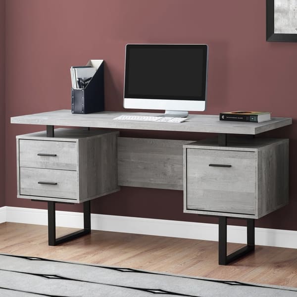 Computer Desk, Home Office, Laptop, Left, Right Set-up, Storage Drawers ...