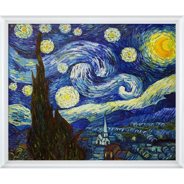 La Pastiche Vincent Van Gogh 'Starry Night' Hand Painted Oil ...