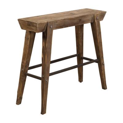 Uttermost Hayes Natural Weathered Wooden Console Table - Overstock ...