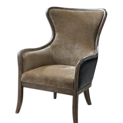 Uttermost Chalina Dark Chocolate Arm Chair - Overstock - 22042849