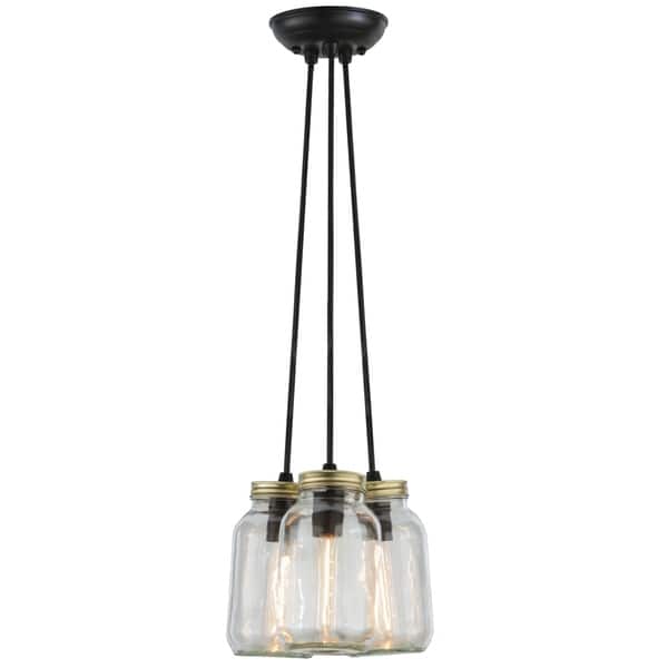 9 Inch Wide mason jar 3 lt Pendant - Bed Bath & Beyond - 22118906