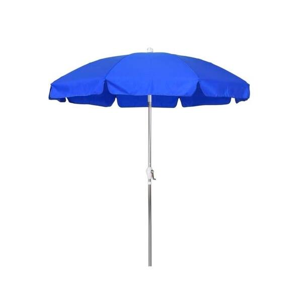 Magnolia Garden 7.5' Crank Lift Aluminum/Steel Rib Umbrella with Olefin ...