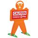 American Plastic Toys Safety Man Caution Sign 8-Pack - Orange - Bed ...
