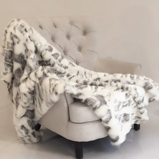 Rabbit Faux Fur Handmade Luxury Throw - Bed Bath & Beyond - 22164118