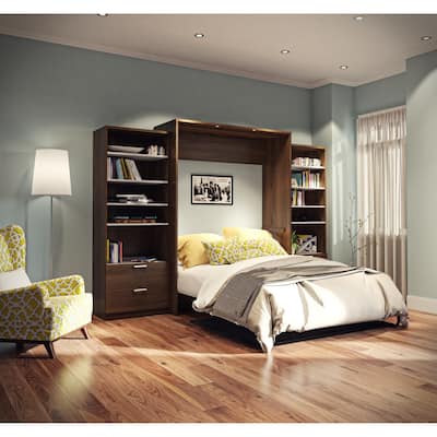 Cielo by Bestar Premium 124-inch Queen Wall Bed kit - Overstock - 22198089