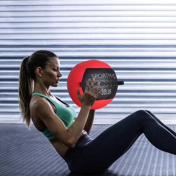 30 lbs Medicine Ball Soft Wall Ball Weight Ball for CrossFit Exercises ...