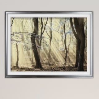 Forest Dimensions-Premium Framed Print - grey, yellow, blue, green ...