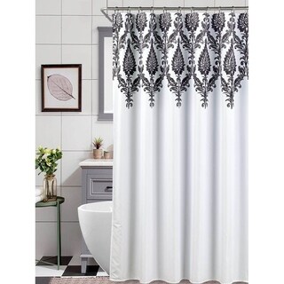 Black/White Scroll Shower Curtain - Bed Bath & Beyond - 22276012