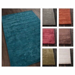 Artist's Loom Celia Collection Hand-Woven Stripes Pattern Casual Rug ...