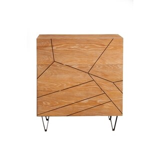 Alpine Furniture Trapezoid 3 Drawer Small Chest - Bed Bath & Beyond ...