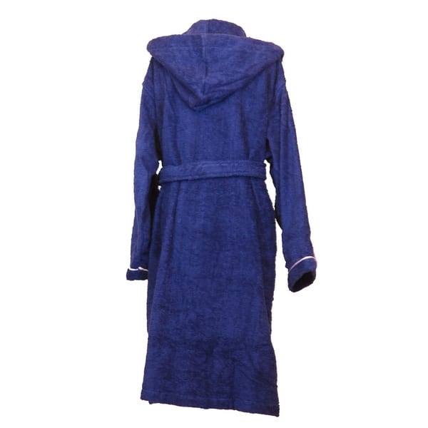 Boys Terry Cloth Hooded Bathrobe 100% Cotton Terry Coverup - Bed Bath ...