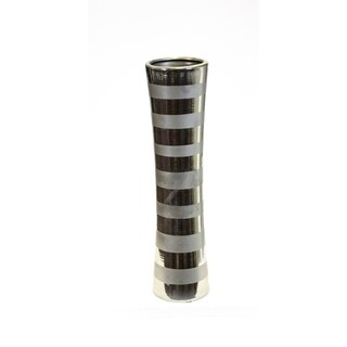 Sagebrook Home Vase, Ceramic, Silver - Bed Bath & Beyond - 22334345