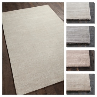 Artist's Loom Elida Collection Hand-Woven Solid Pattern Casual Rug ...