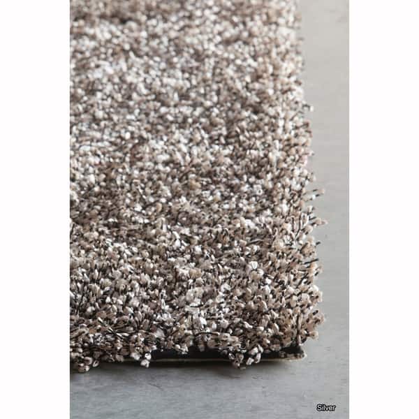 Artist's Loom Alexia Collection Hand-Woven Solid Pattern Shag Rug - Bed ...