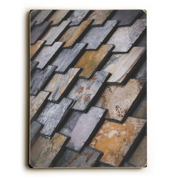 Slate - Multi 9x12 Solid Wood Wall Decor by OBC - 9 x 12 - Bed Bath ...