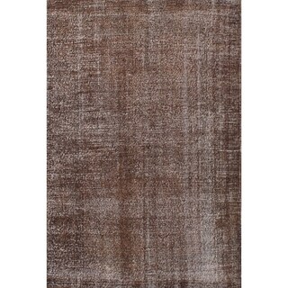 Hand-knotted Color Transition Brown Wool Rug - Bed Bath & Beyond - 22379039