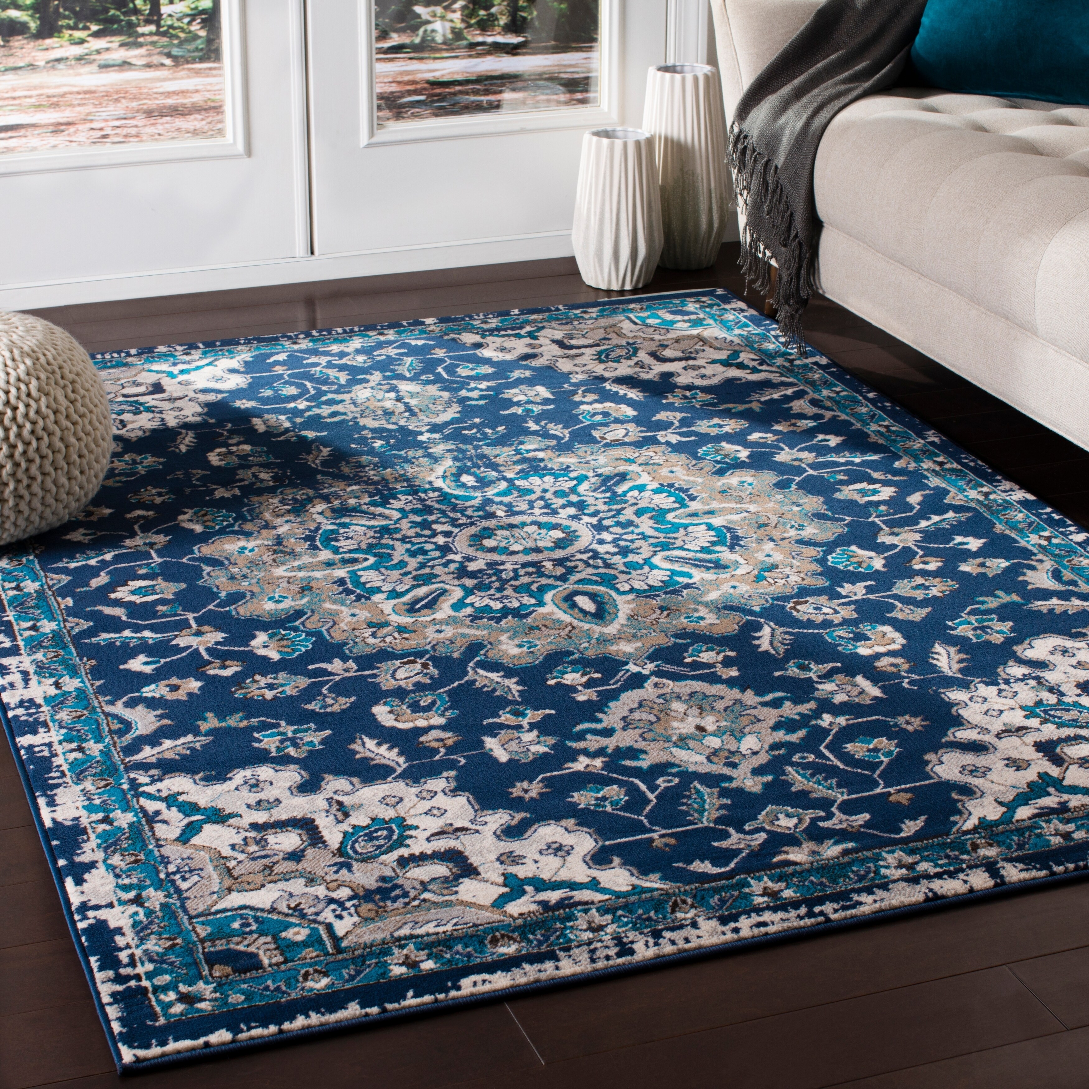 Navy Area Rug
