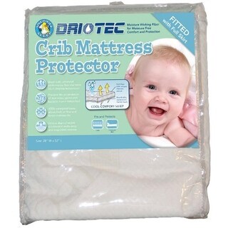 Driotec Crib Mattress Protector waterproof soft fabric crinkle-free by ...