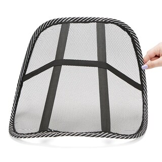 Mind Reader Lumbar Support Comfortable Adjustable Breathable Cushion ...