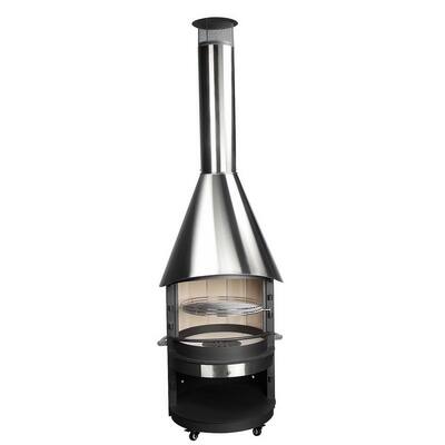 Mercatus BBQ Fireplace Stainless Steel - Overstock - 22528885