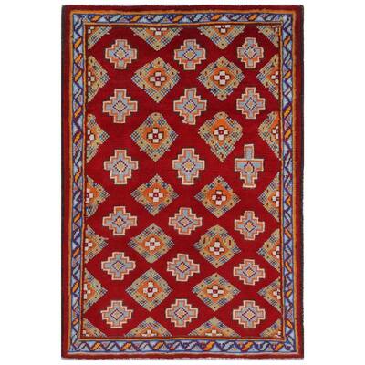 Handmade One-of-a-Kind Kargahi Wool Rug (Afghanistan) - 2'9 x 4'4 ...