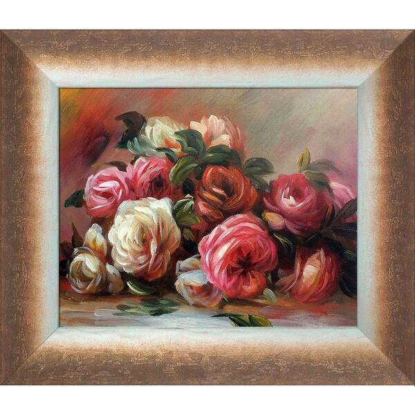 Pierre-Auguste Renoir 'Discarded Roses' Hand Painted Oil Reproduction ...