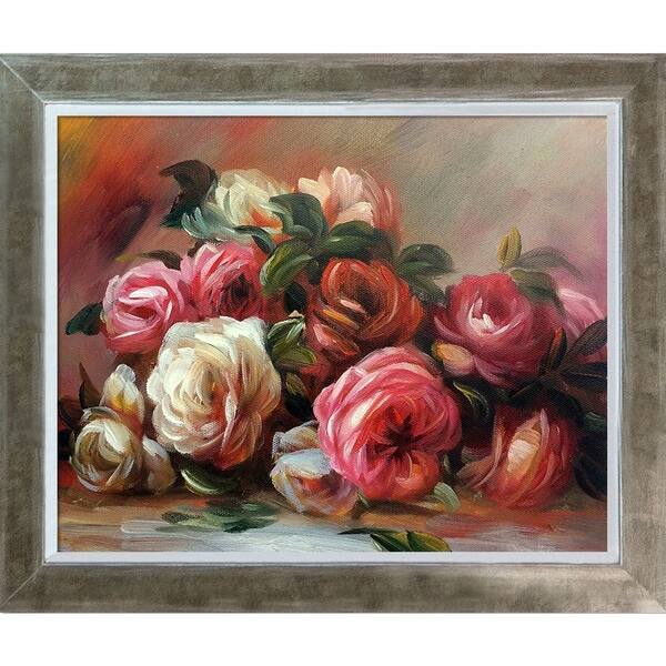 La Pastiche Pierre-Auguste Renoir 'Discarded Roses' Hand Painted Oil ...