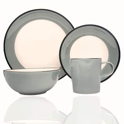 Milano Celadon 16Pc Dinner Set - Overstock - 22549684