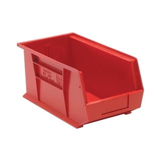 Quantum Polypropylene Red Ultra Stack and Hang Bin 14 3/4" x 8 1/4" x 7 ...