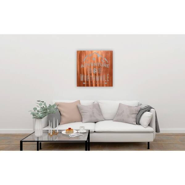 Steel Roots Adventure Is Worth While Steel Wall Art - Bed Bath & Beyond ...