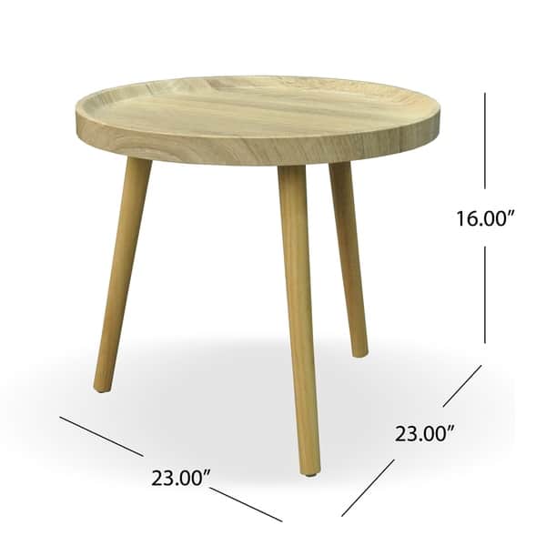 Marquette Traditional Faux Wood Side Table by Christopher Knight Home ...