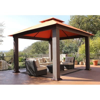 12 x 12 Seville Gazebo with Sunbrella Canopy - Overstock - 22639181