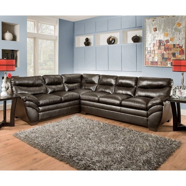Simmons leather sectional store