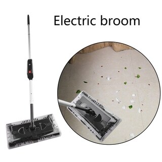 US plug Electric Sweeper Hand-push Mop Rechargeable Battery Dust ...